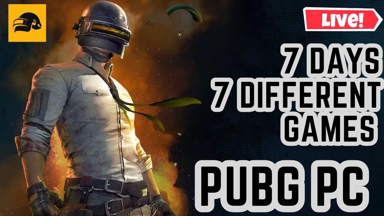 PUBG PC LIVE STREAM INDIA | DAY 6 OF 7 DIFFERENT GAMES | !twitch - YouTube