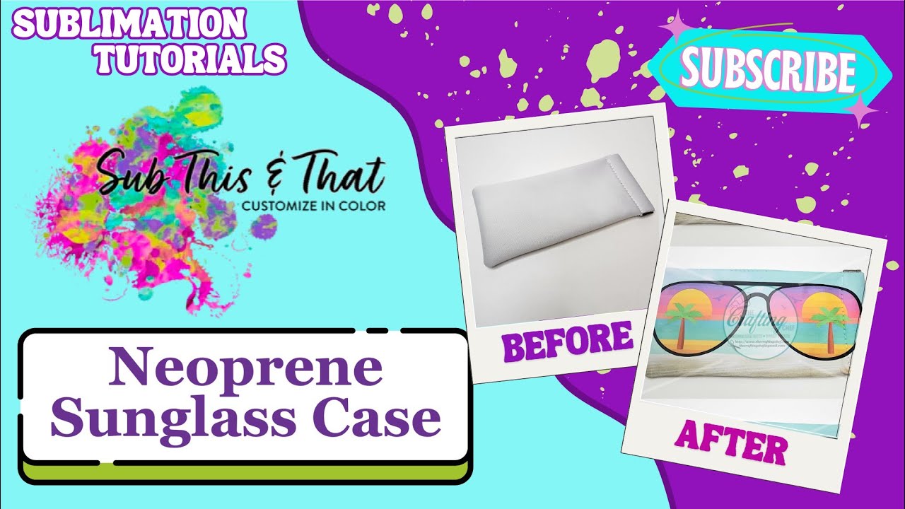 Neoprene Sublimation Sunglass Case - YouTube