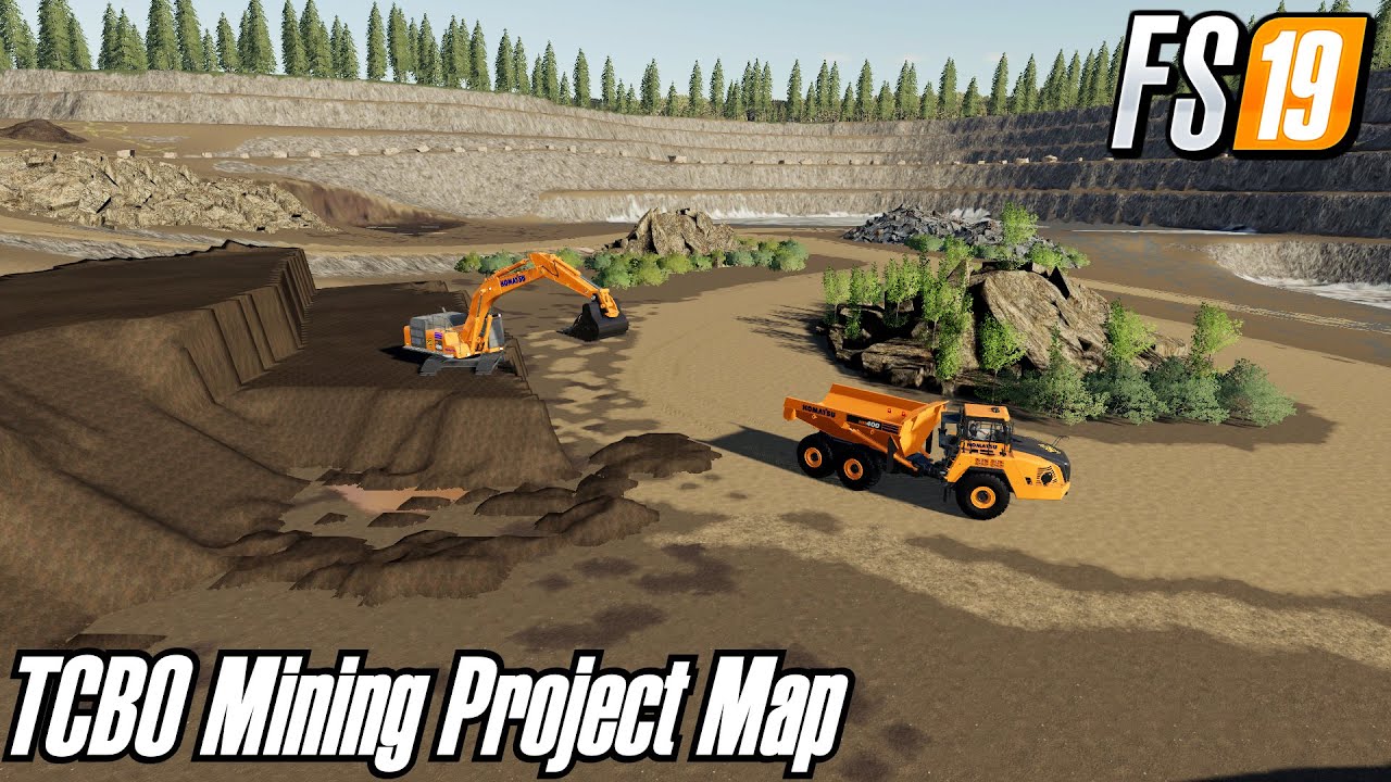 FS19 LIVE MULTIPLAYER TIMELAPSE TCBO MINING PROJECT MAP FARMING ...