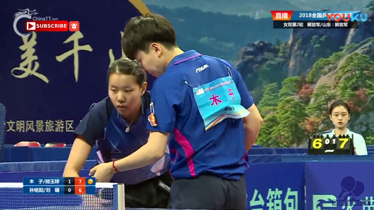 MU Zi/GU Yuting Vs SUN Mingyang/LIU Wei (WD-Rd2) 2018 China National ...