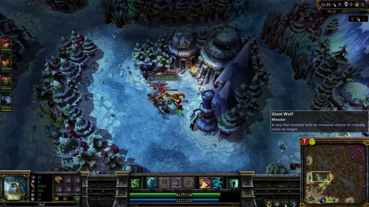 LoL- Glacial Olaf jungle start off - YouTube