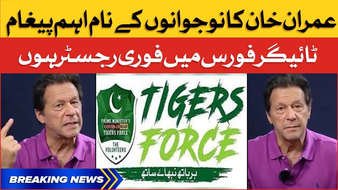 PTI Imran Khan Important Video Message | Tiger Force First Phase ...