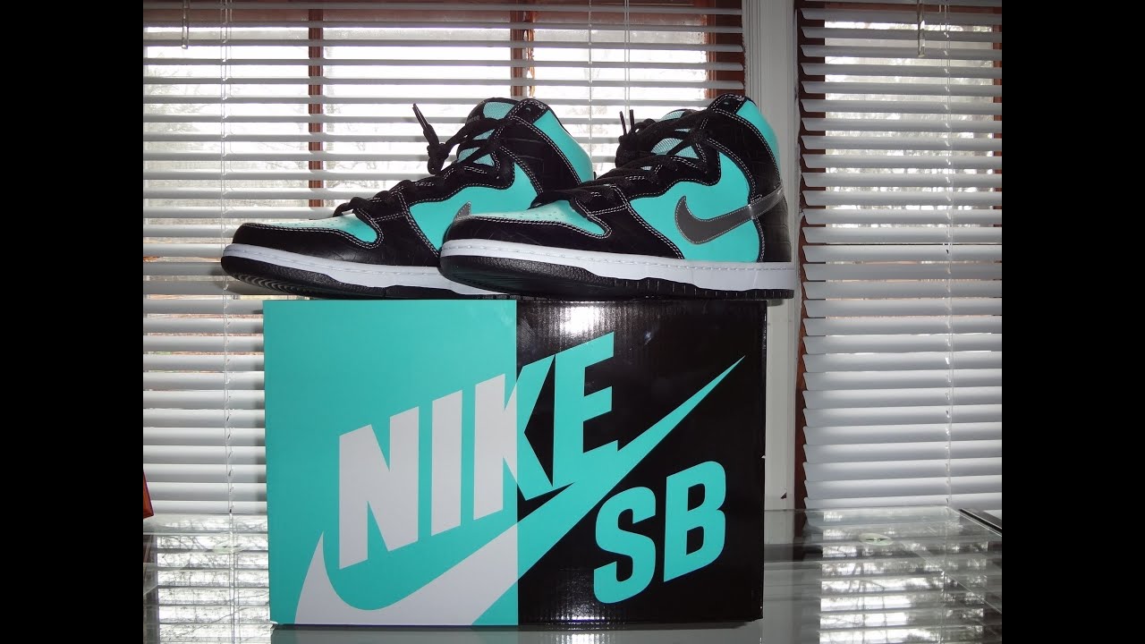 'Unboxing' Tiffany Nike SB Dunk High - YouTube