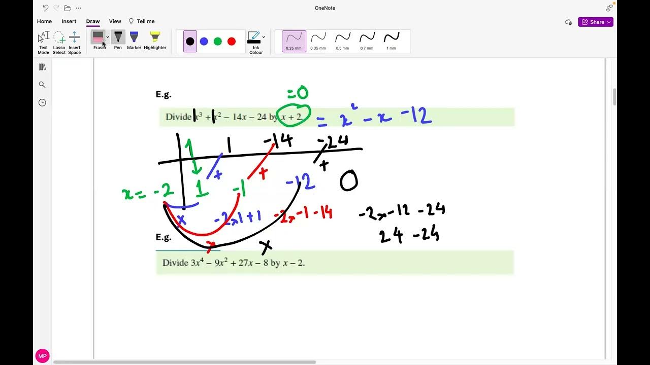 Long division in polynomials/ Table method to find quotients quicker - YouTube