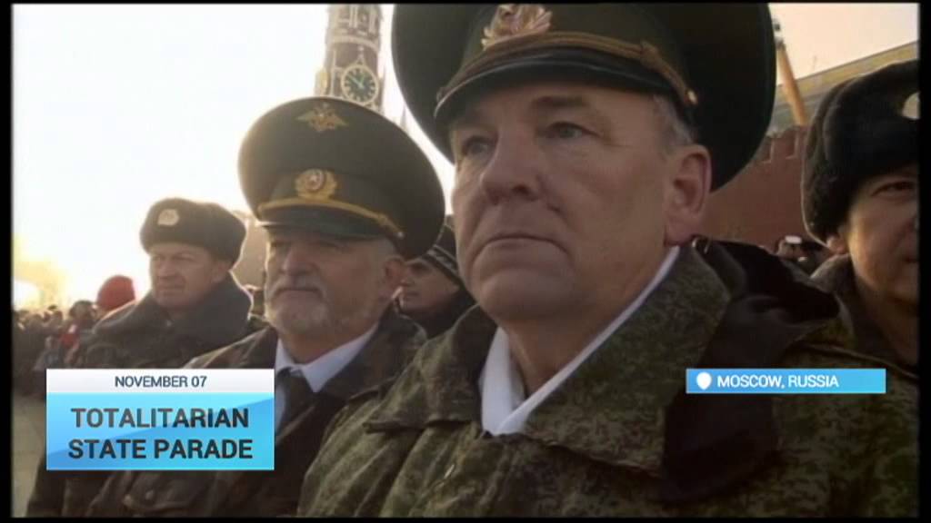 Totalitarian Soviet-style Moscow Military Parade: Thousands of soldiers ...
