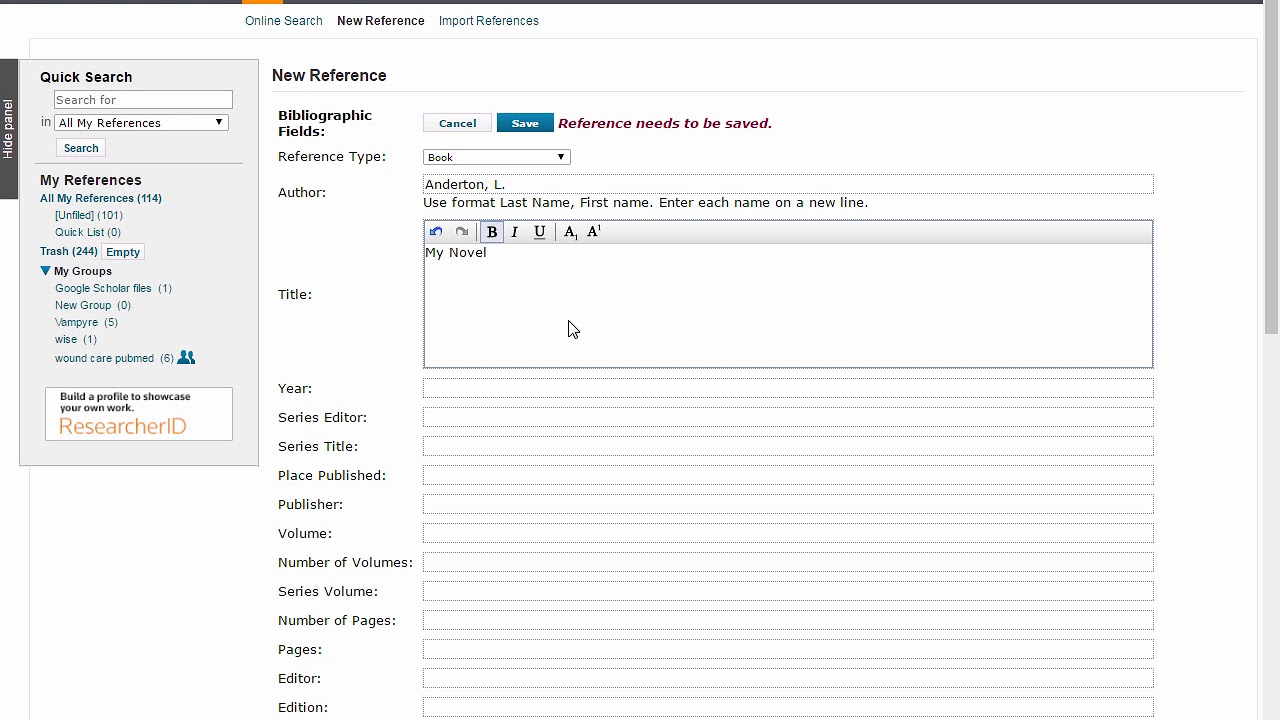 Adding A Reference Manually In EndNote Online YouTube adding-a-reference-manually-in-endnote-online-youtube