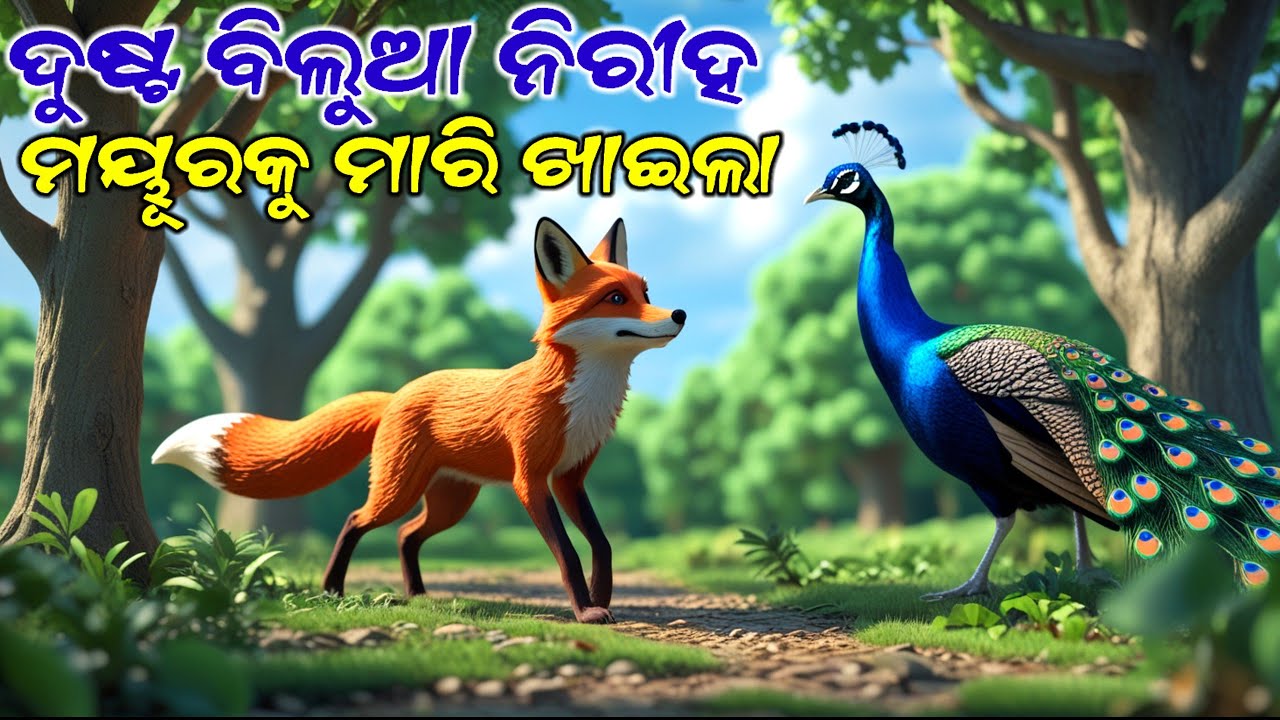 Treding Story_ନିରୀହ ମୟୂରକୁ ବିଲୁଆ ମାରିଦେଲା / CRAZY Cartoon Adventures ...