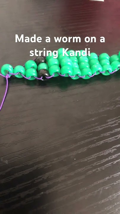 Made a worm on a string Kandi. - YouTube