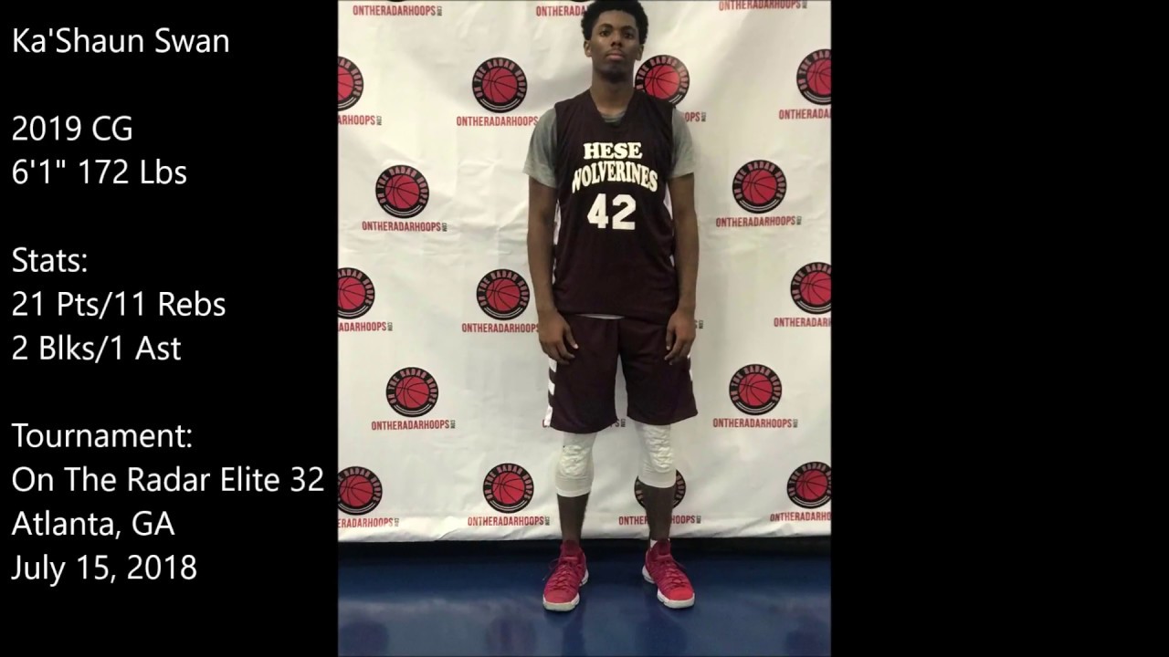 2019 CG Ka'Shaun Swan - On The Radar Elite 32 - July 15 2018 ...