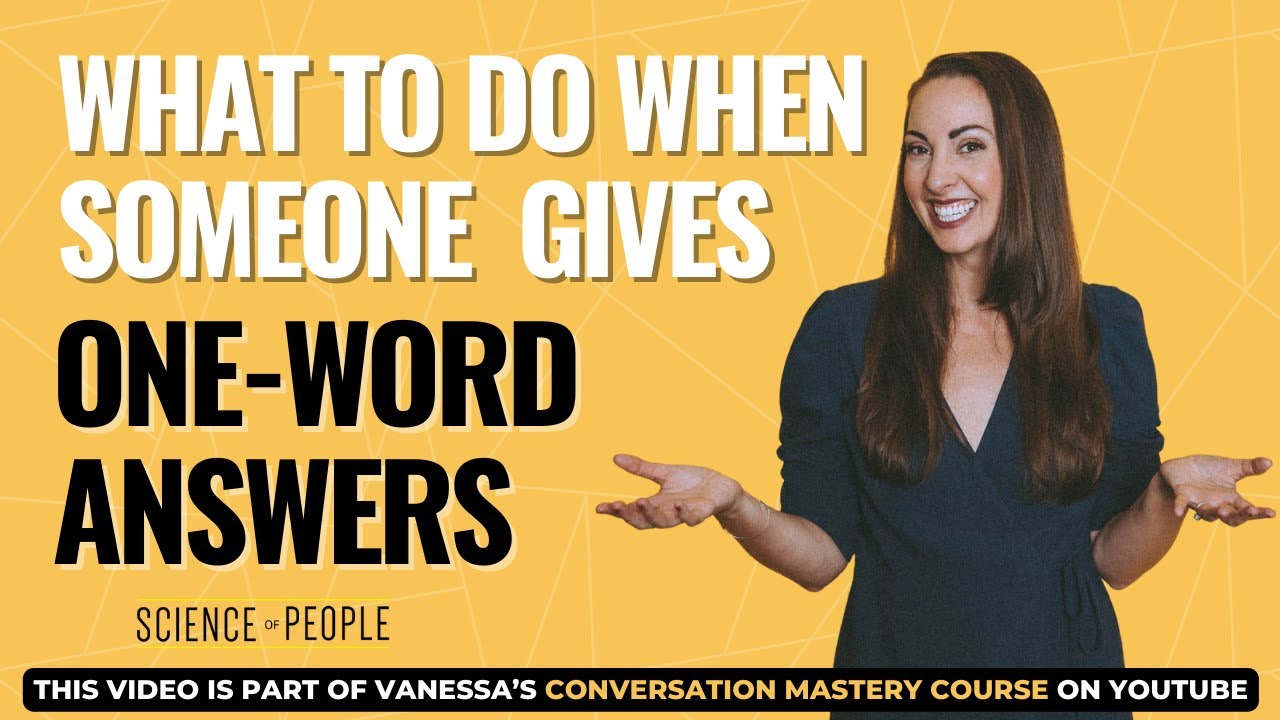 The solution to one-word answers - YouTube