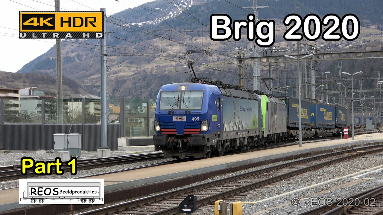 2020-02-17 [4K] Brig station in the afternoon part 1 of 3. Filmed ...