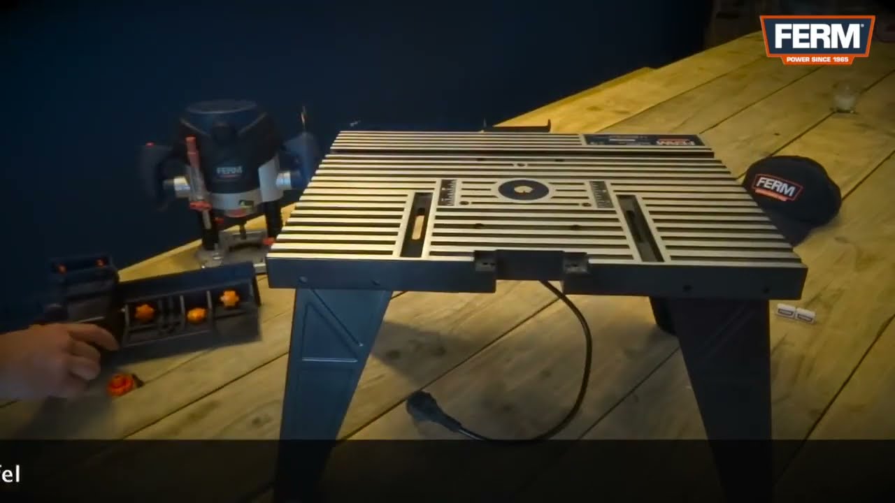Ferm felsőmaró asztal, maróasztal PRA1011 - YouTube