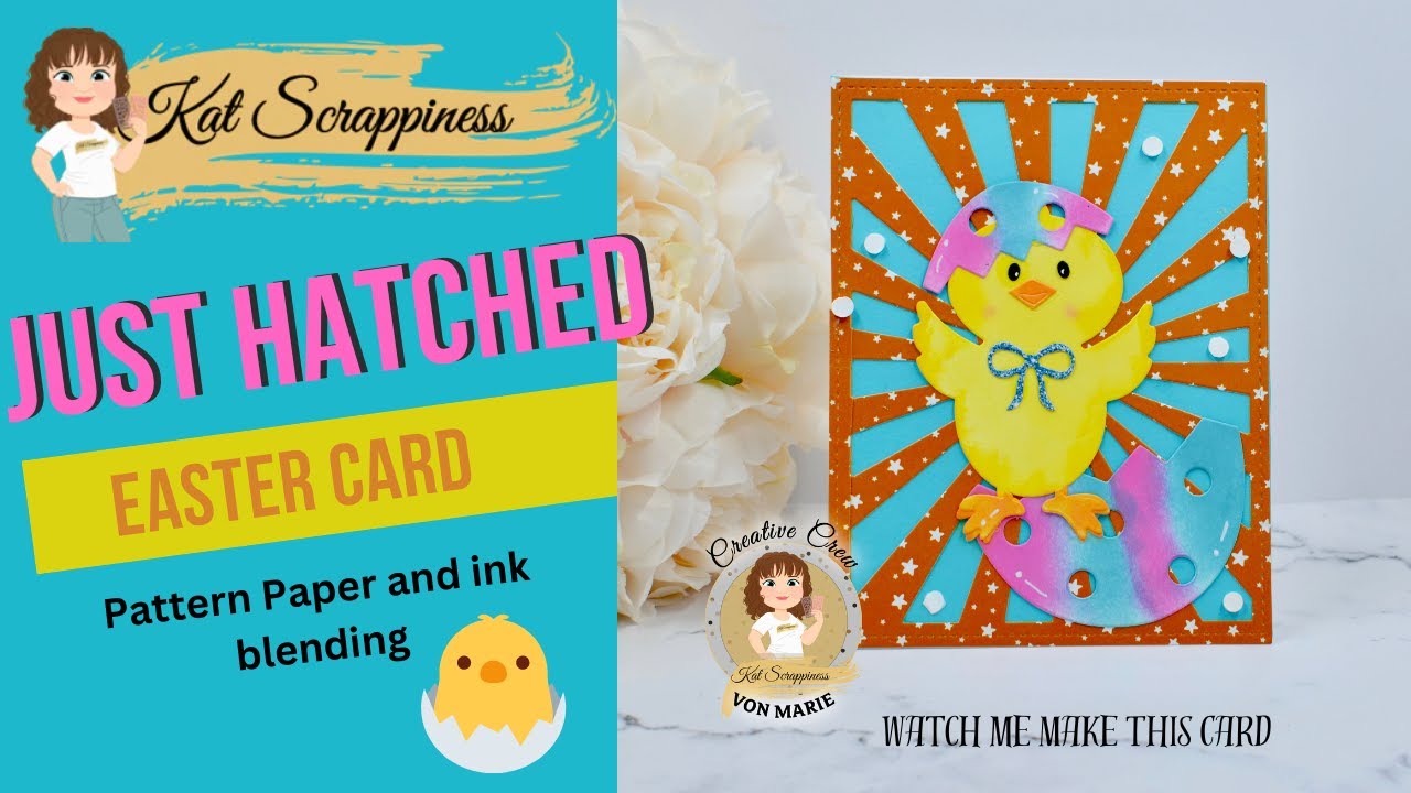 Cute Easter card using Just Hatched - YouTube