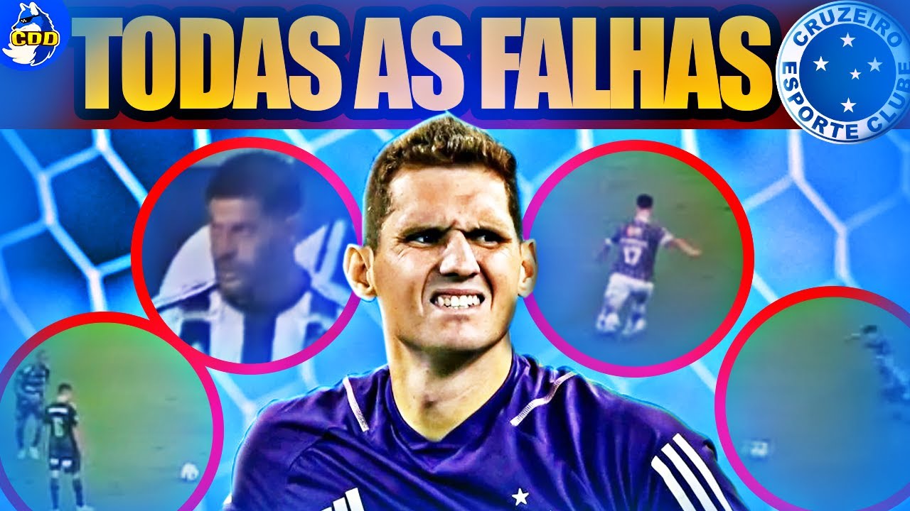 🦊😬 TODAS as FALHAS do RAFAEL CABRAL do CRUZEIRO em COBRANÇAS de FALTA ...