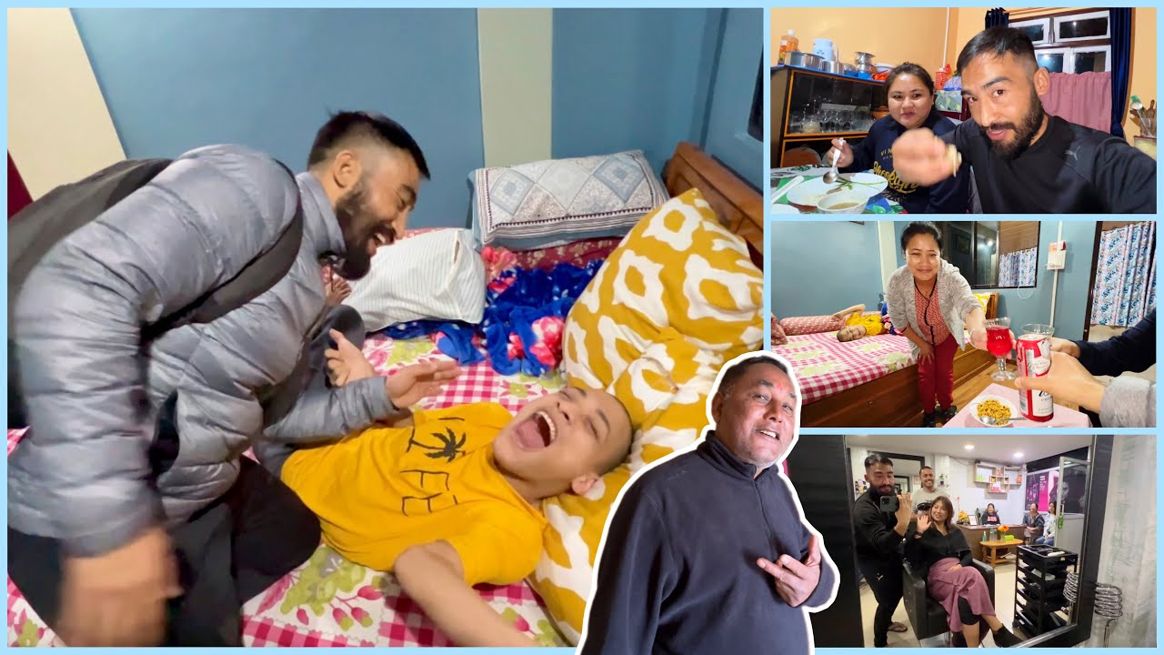 | Getting ready for dinner at Lopsang's place + buba's romantic song ...