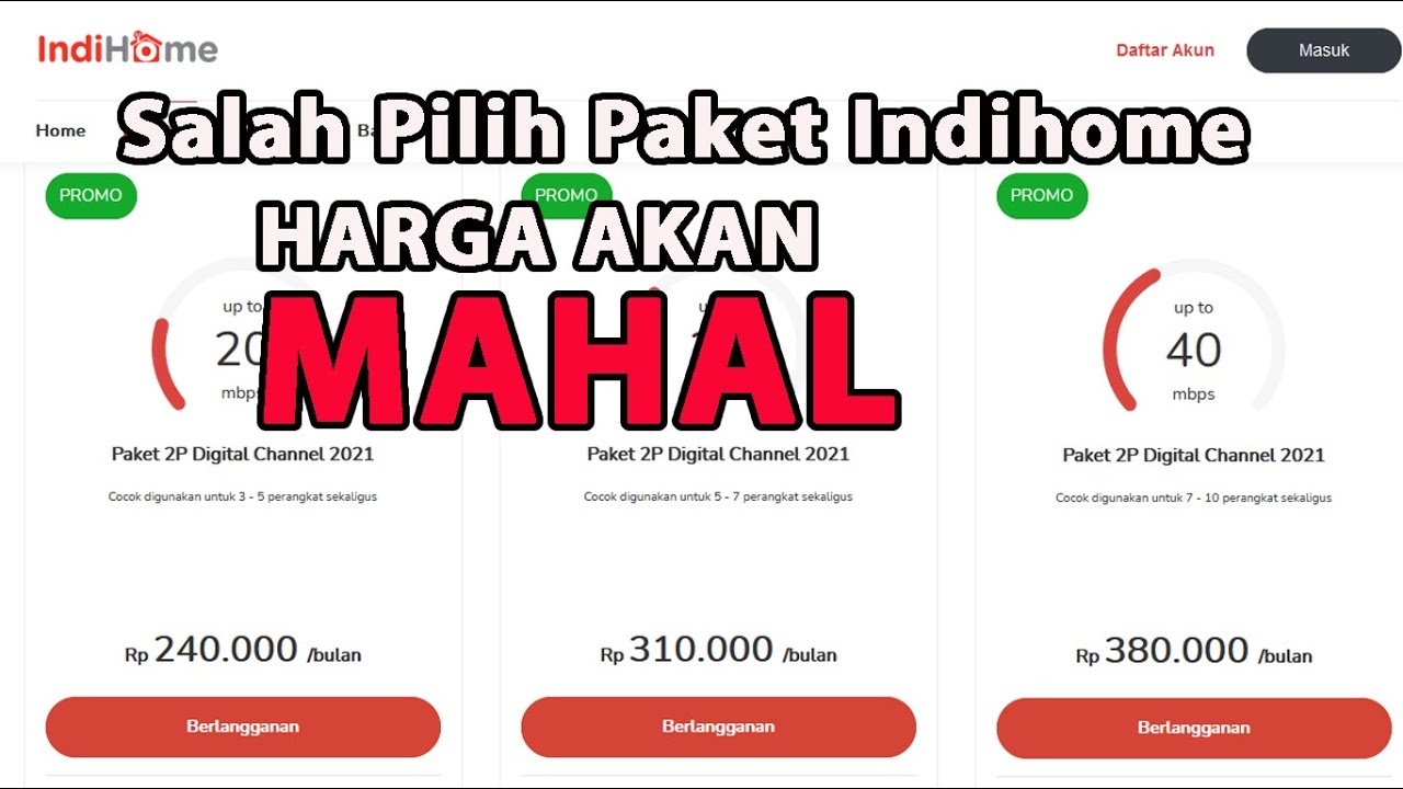 PENJELASAN PAKET INDIHOME 2021 - YouTube