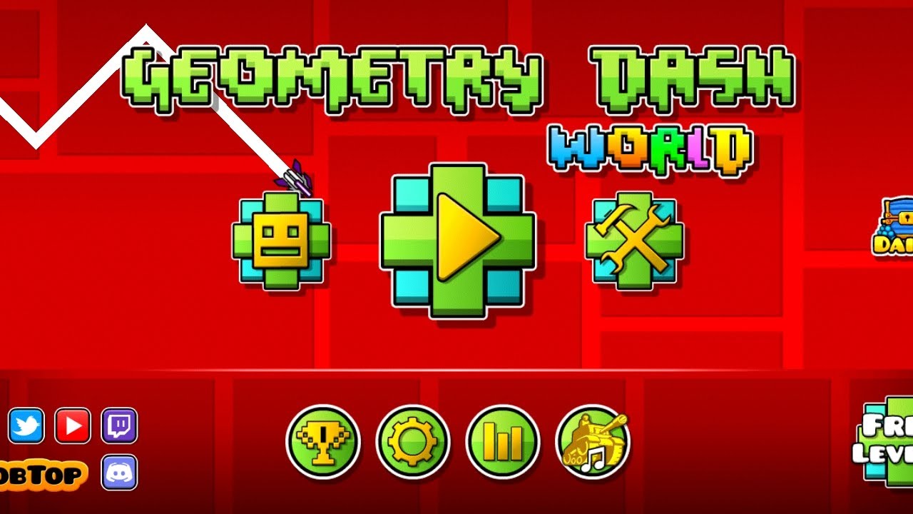 Geometry dash World |first 4 levels| Dashlands - YouTube