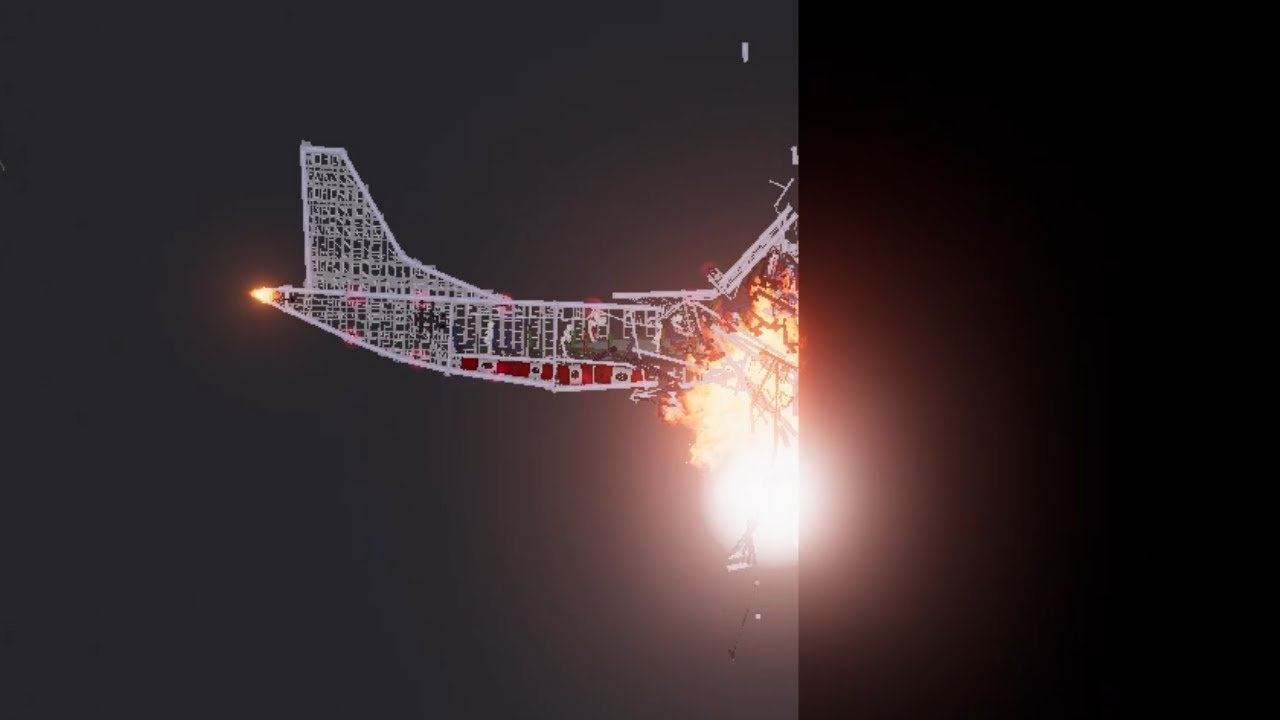 Airport Explosion at People Playground - Plane Crash - YouTube