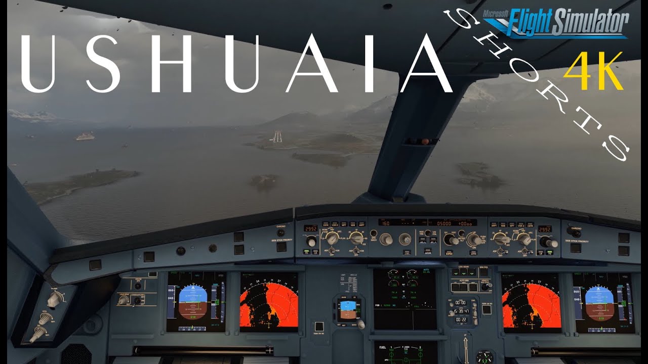 FS2020 SHORTS : A330 Landing at Ushuaia ULTRA HIGH GRAPHICS 4K - YouTube