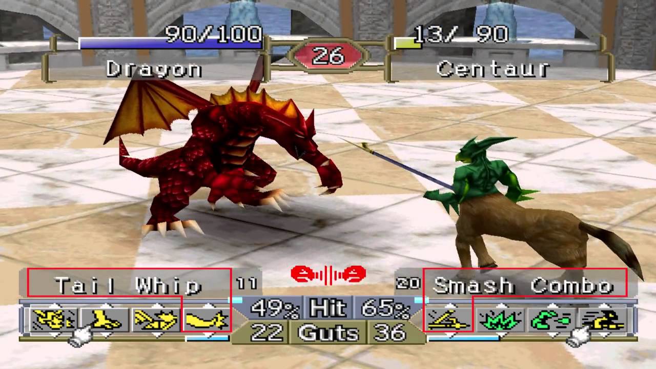 Monster Rancher 2: Dragon vs Centaur Fights - YouTube