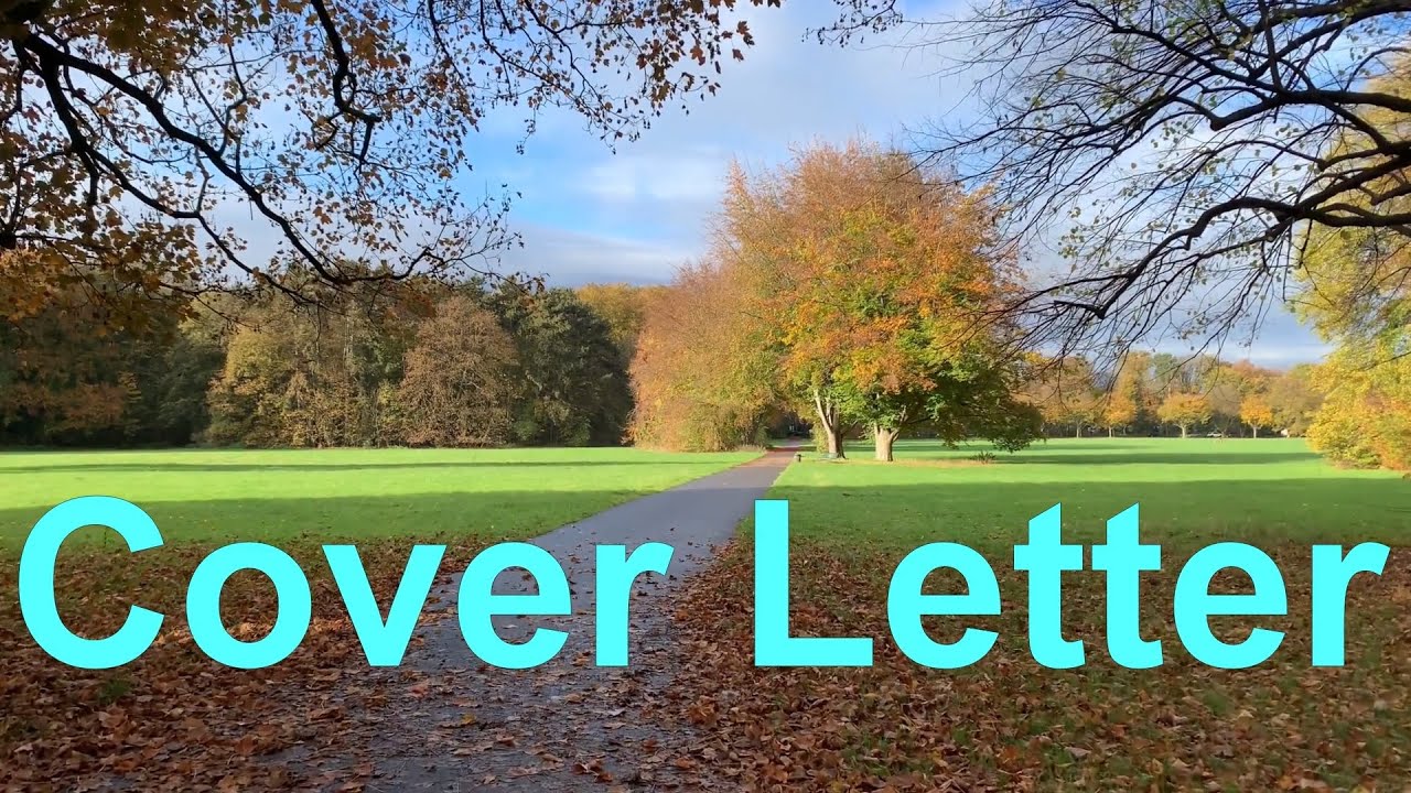 Cover Letter for Job search in Germany, Deutsch Anschreiben - YouTube