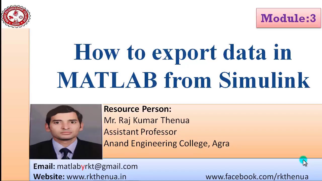 How to export simulink data into MATLAB workspace - YouTube