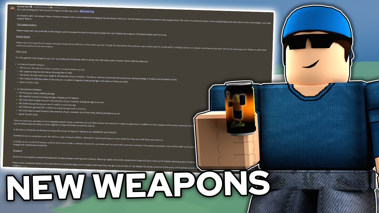 New WEAPONS COMING TO ARSENAL RELOADED… (Roblox Arsenal) - YouTube