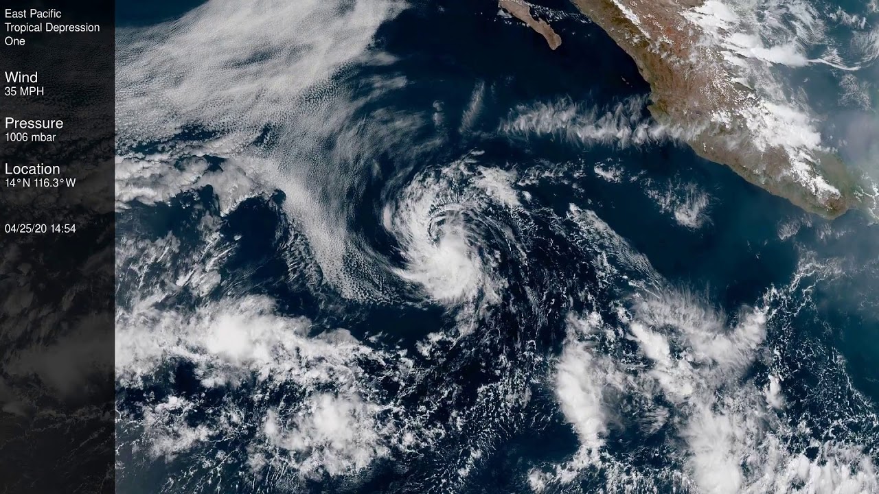 2020 East Pacific #01 - Tropical Depression 01 - YouTube