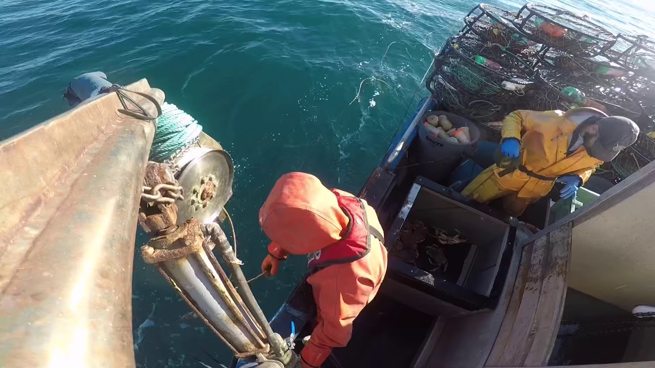 Pulling Crab Pots - YouTube