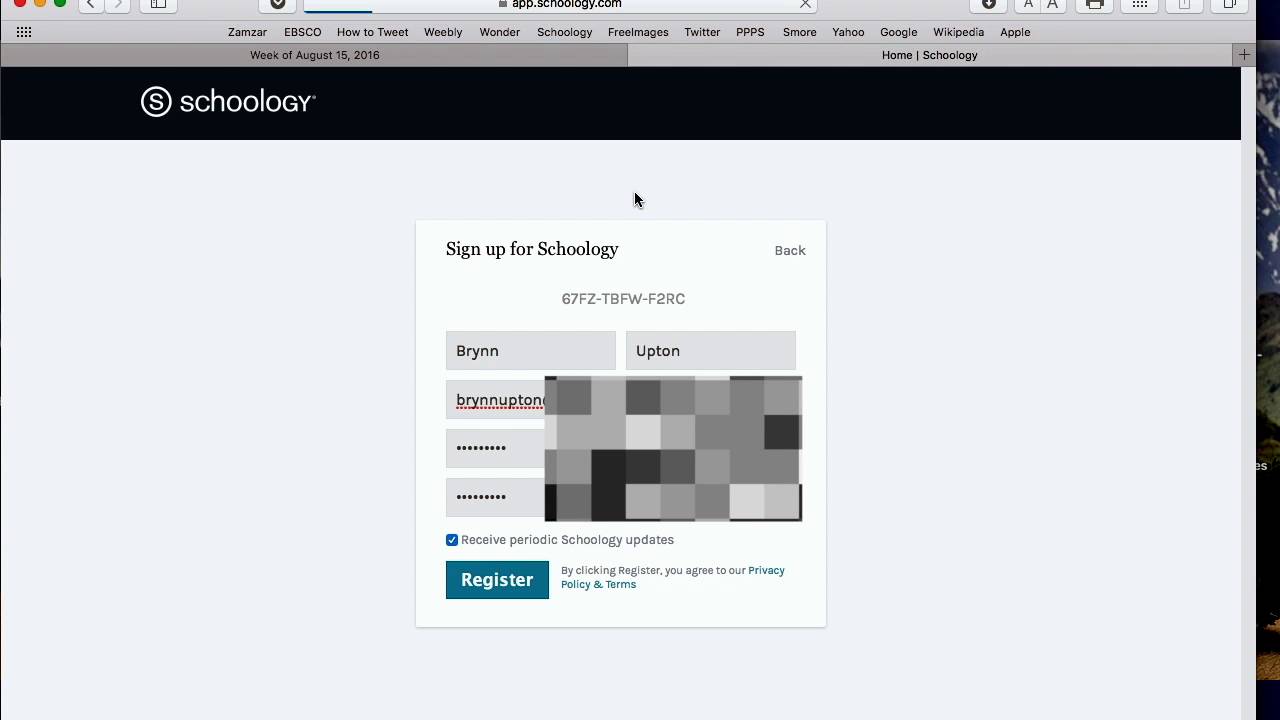 Schoology parent sign up - YouTube