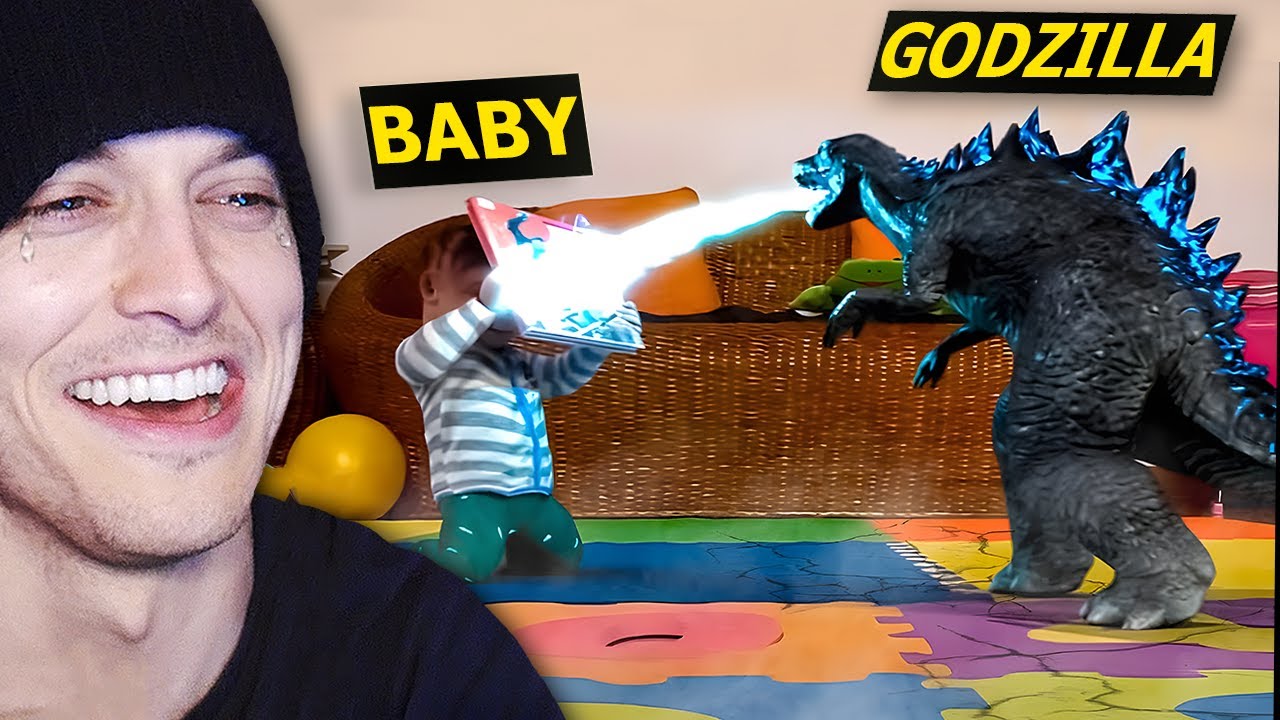 Reacting to GODZILLA vs BABY! - YouTube