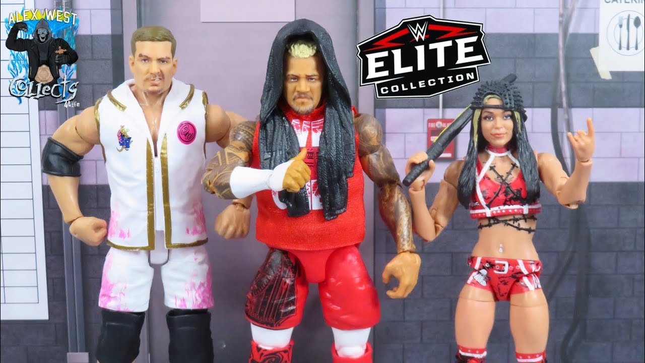 WWE Mattel Elite 107 Solo Sikoa, Cora Jade & Grayson Waller Figure ...