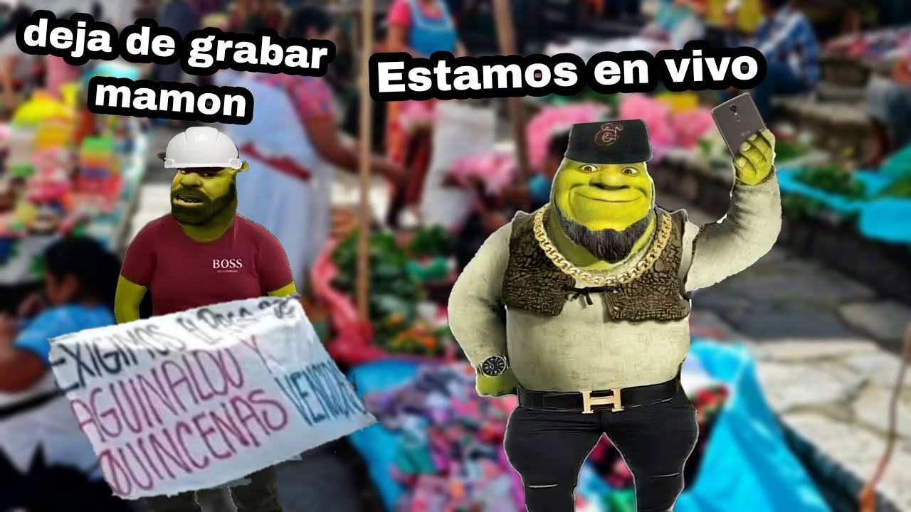 Shrek buchon quiere comer gratis por ser Influencer - YouTube