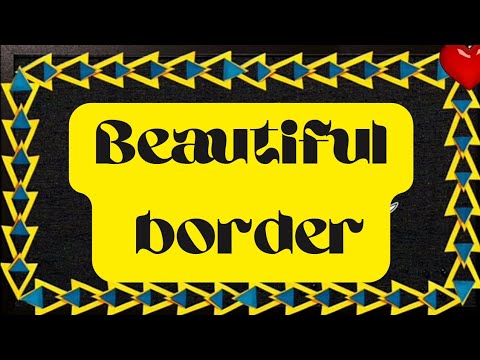 how to make boarder of soft board. amazing soft board border with paper ...