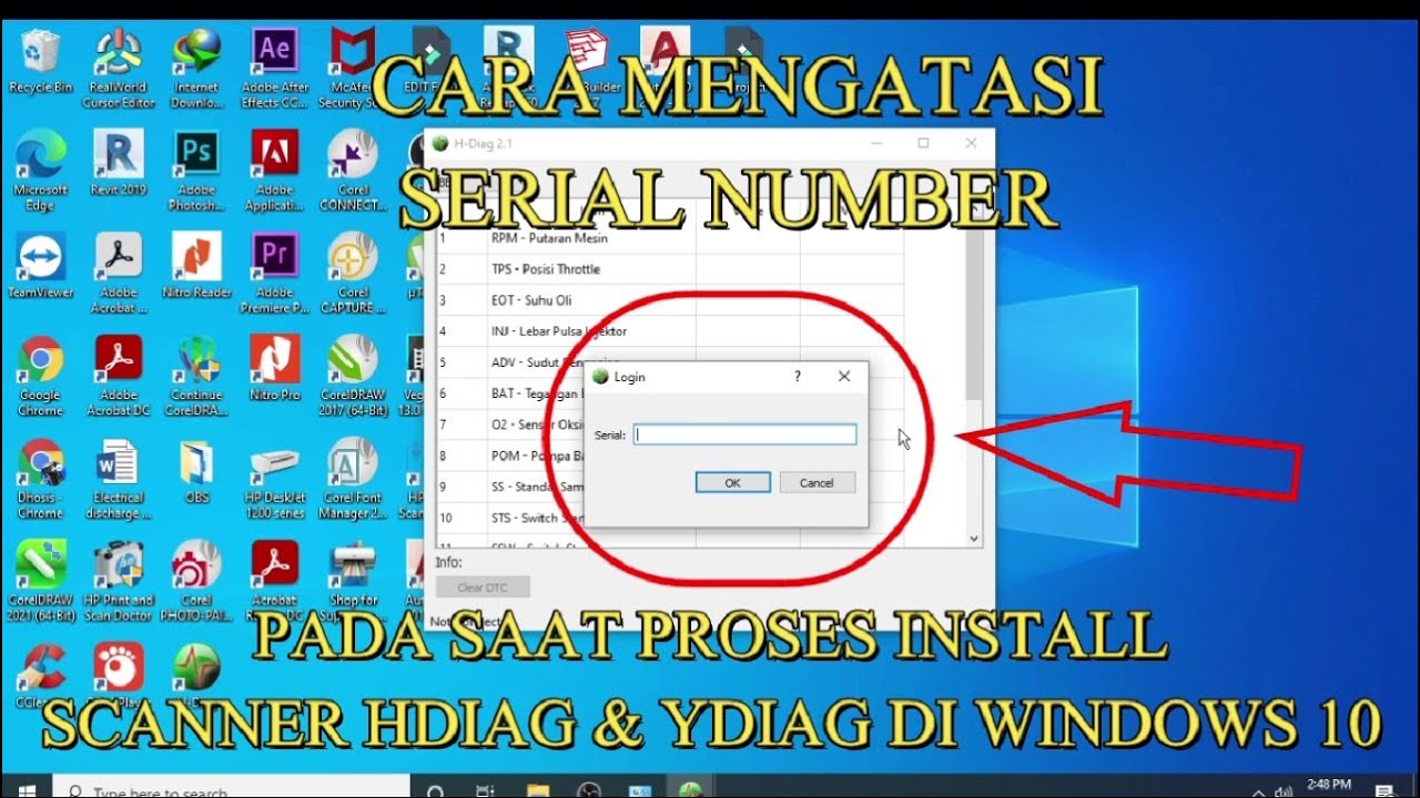 CARA MENGATASI SERIAL NUMBER PADA SAAT INSTALL SCANNER HDIAG & YDIAG DI ...