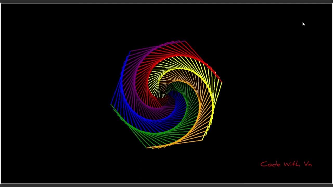 python program to make a color hexagon 3D picture. #python #tkinter #pythontutorial - YouTube