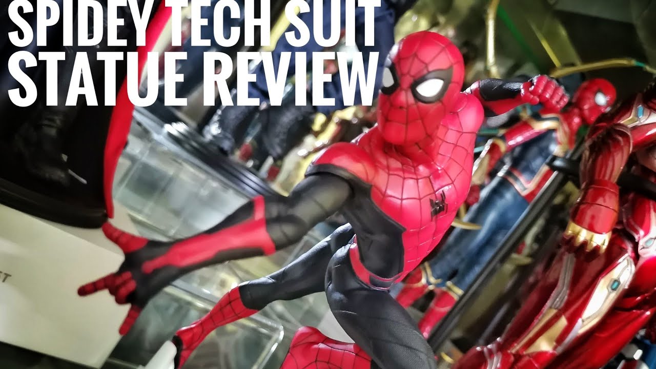 Spider-Man TECH SUIT Dynamic Pose Statue Review - YouTube