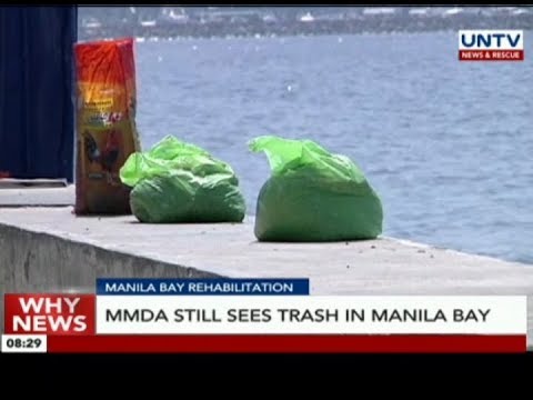 MMDA still sees trash in Manila Bay - YouTube