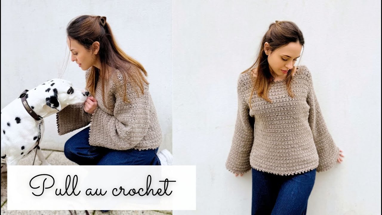 Pull au crochet tuto FACILE | Modèle crochet débutant Octavia Lidia ...