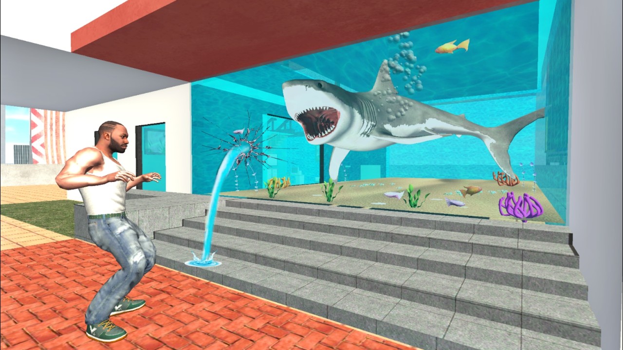 Franklin Change House to Fish Tank Aquarium in Indian Bike Driving 3D ...