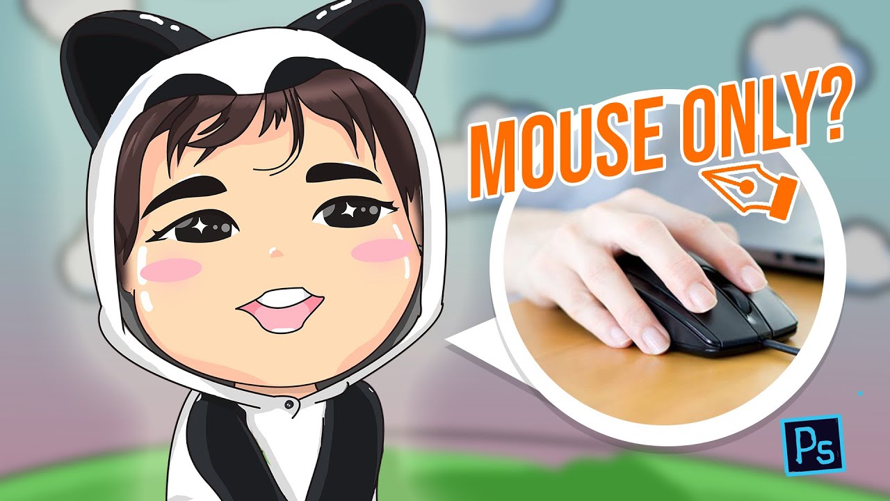 How I manage to draw portraits using only mouse - YouTube