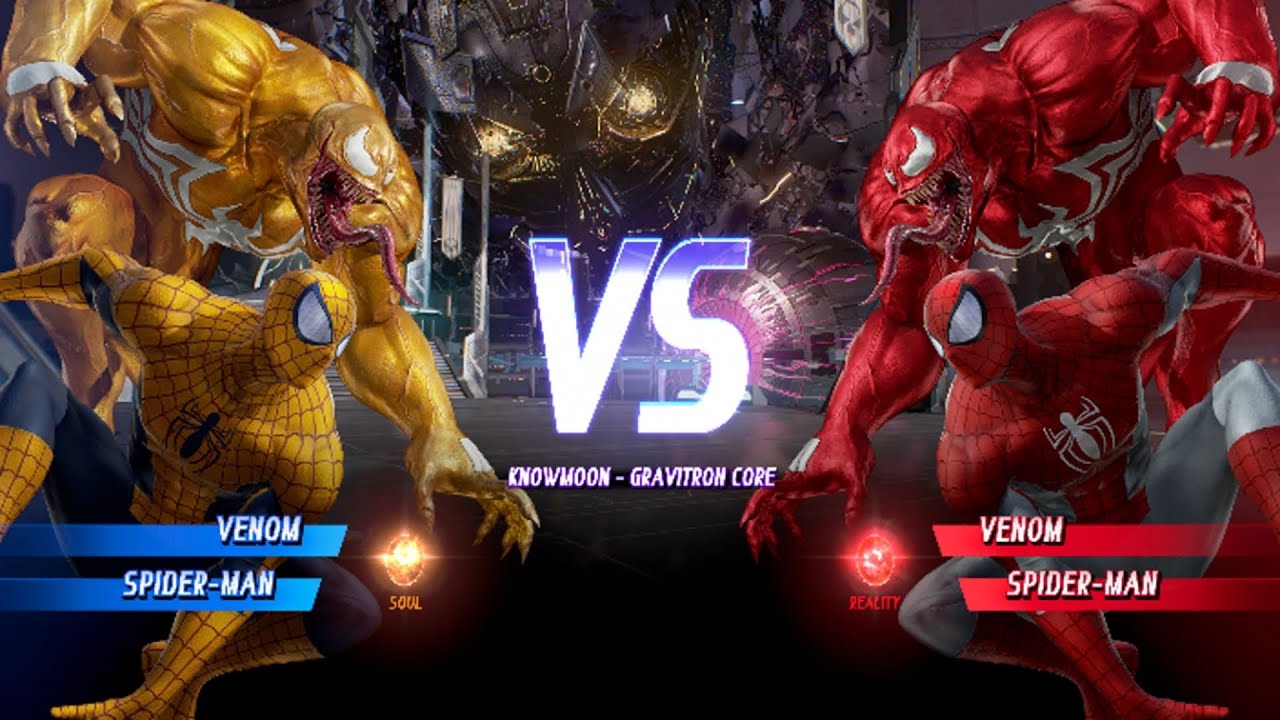 Venom & SpiderMan Vs Red Venom & Spider-Man [Very Hard]AI Capcom ...