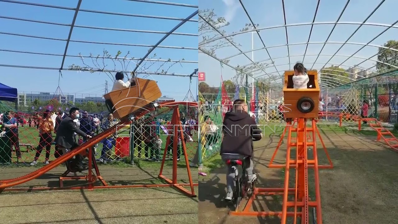 Unpowered Pedal Roller Coaster - YouTube