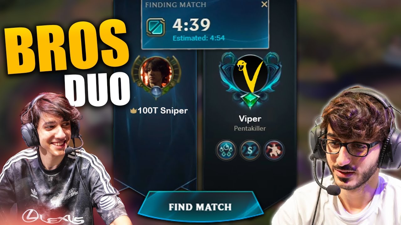 VIPER & SNIPER - DUO QUEUE WITH MY LITTLE BROTHER - YouTube