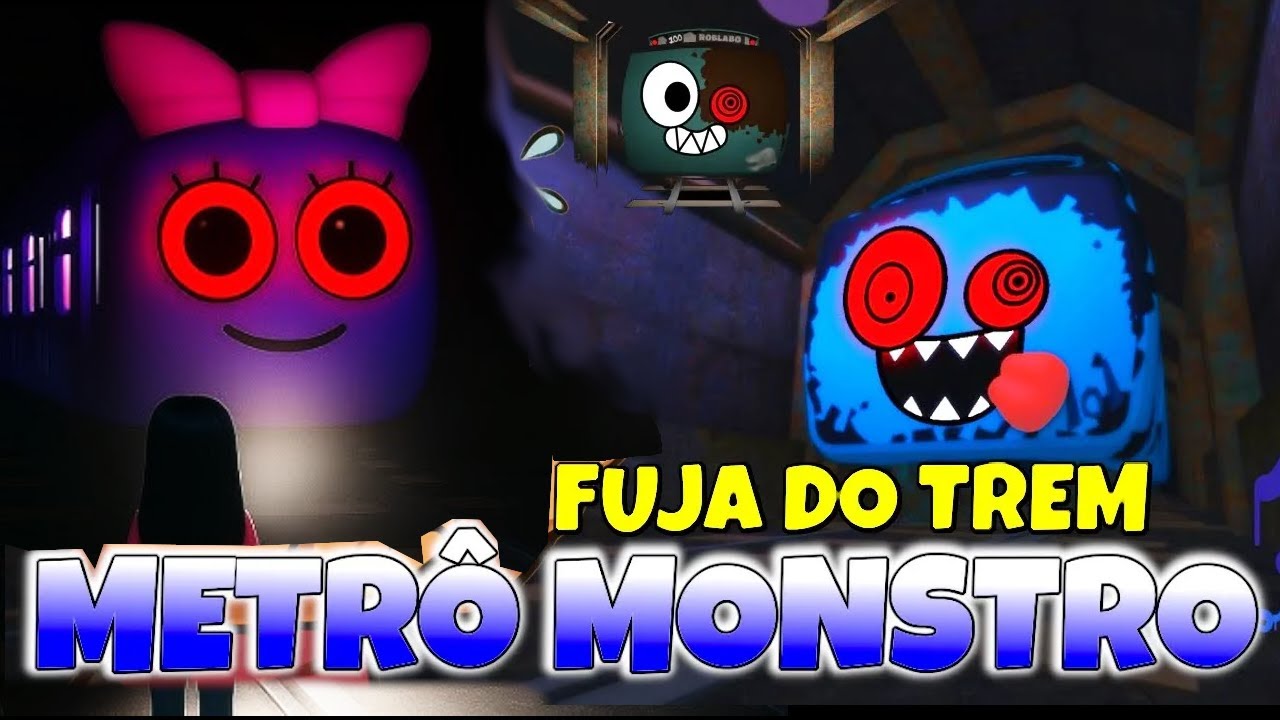 MONSTRO METRÔ (Monster Metro) FUGINDO DO TREM MONSTRUOSO #robloxgames ...