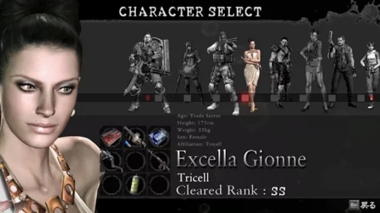 RESIDENT EVIL5 modo mercenário com a Excella - YouTube