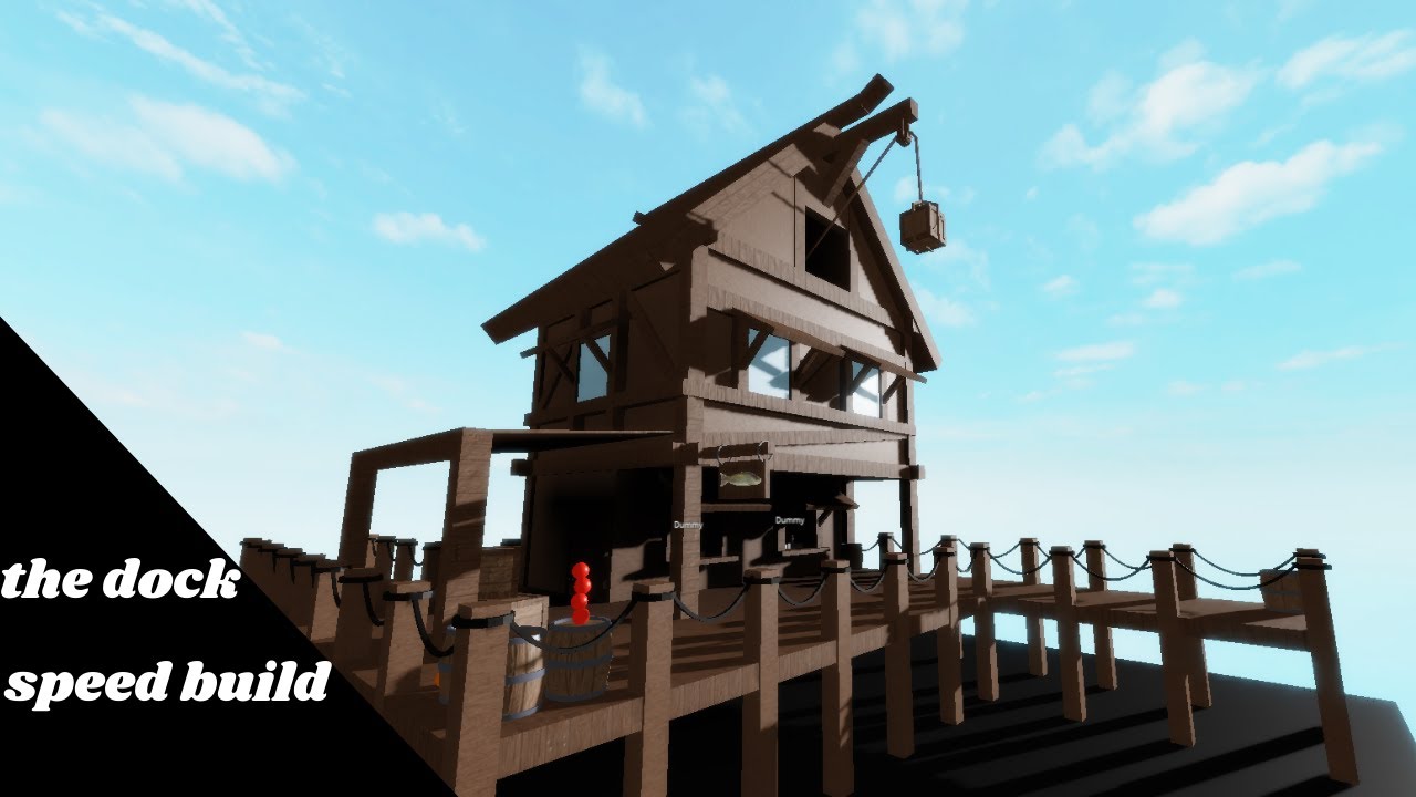 Roblox Studio | the dock speed build - YouTube