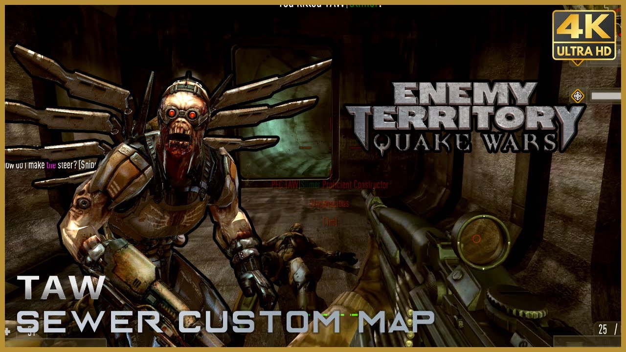 Enemy Territory Quake Wars 2022 | Taw custom maps | Sewer | 4K | - YouTube