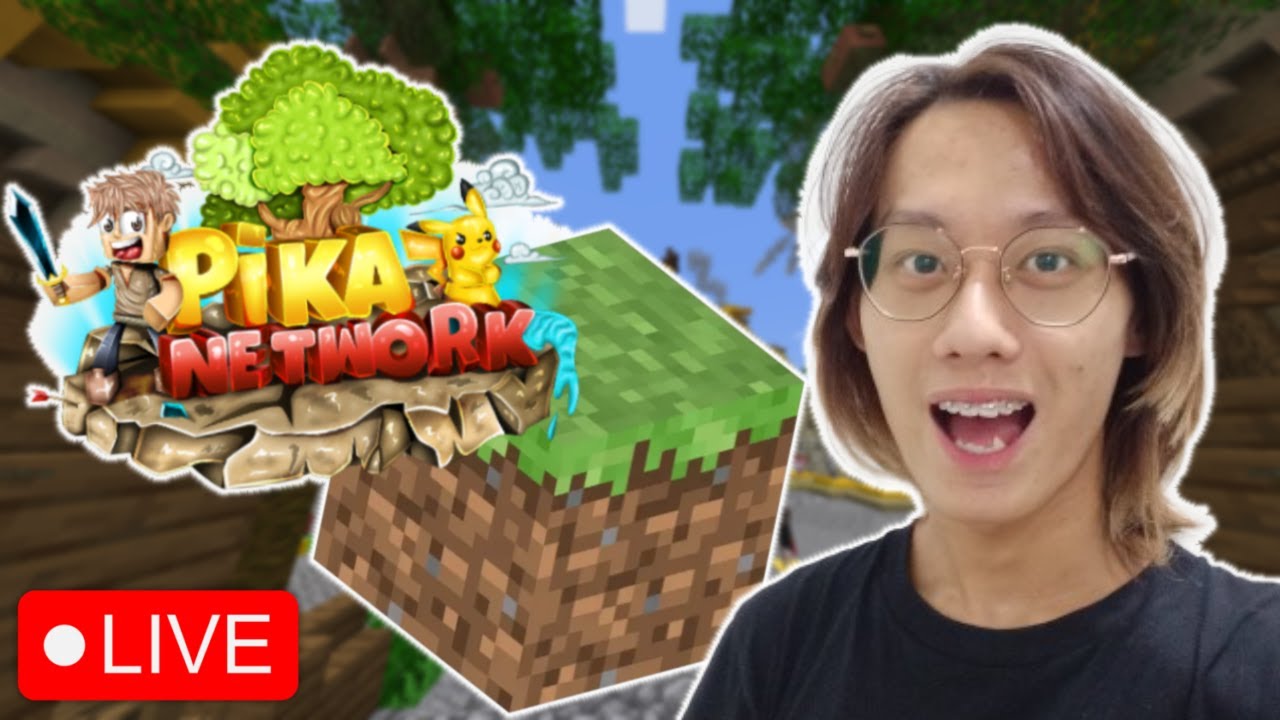🔴 MINECRAFT LIVE || CRACKED SERVER || PIKA-NETWORK - Reading Chat # ...