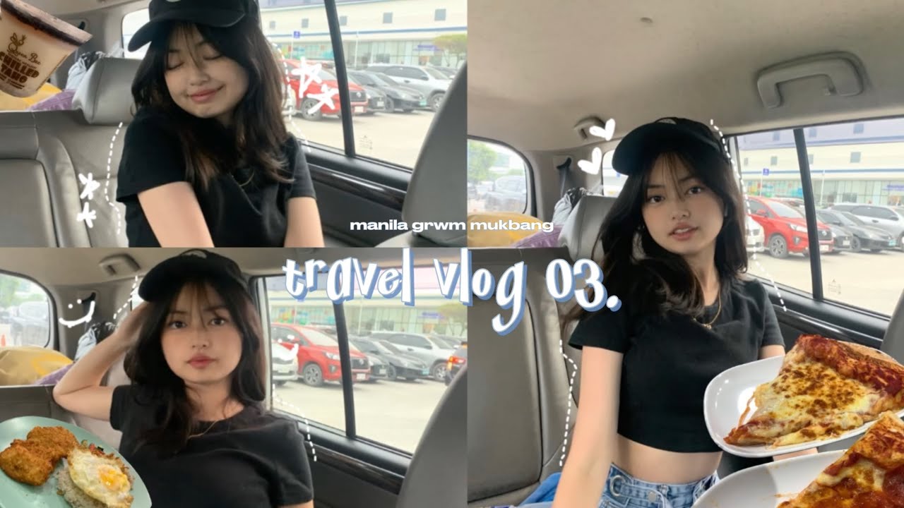travel vlog 03. 🪿 manila, grwm, mukbang - YouTube